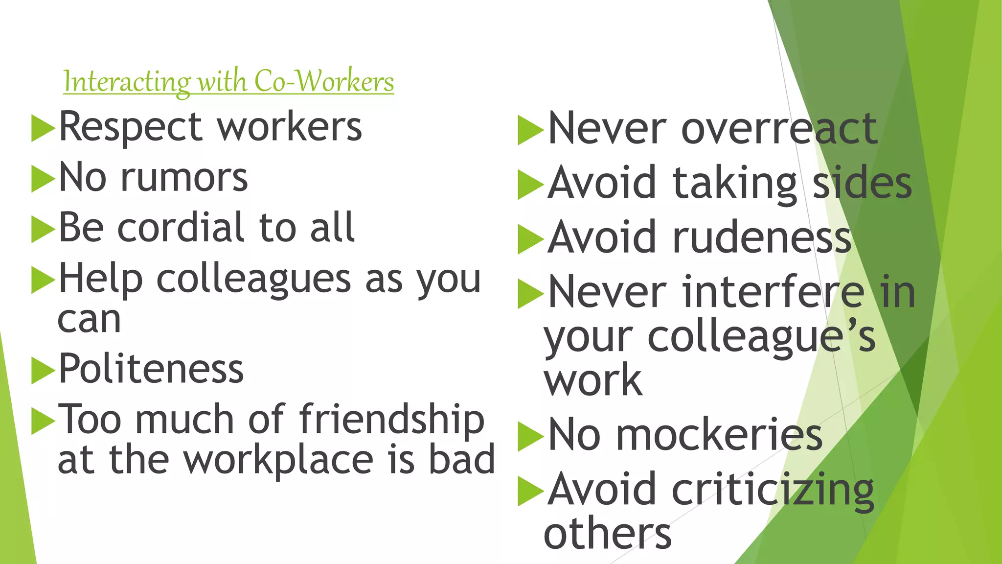 PPT Presentation corporate etiquette by Nakentoh | PPTX