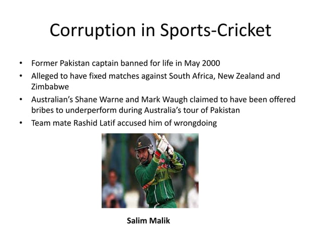 Corruption in sports | PPTX