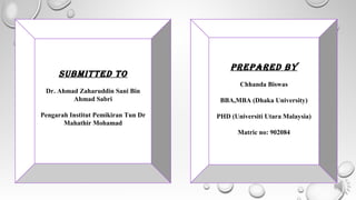 Presentation slides of coursework of uum 1st semmester | PPT