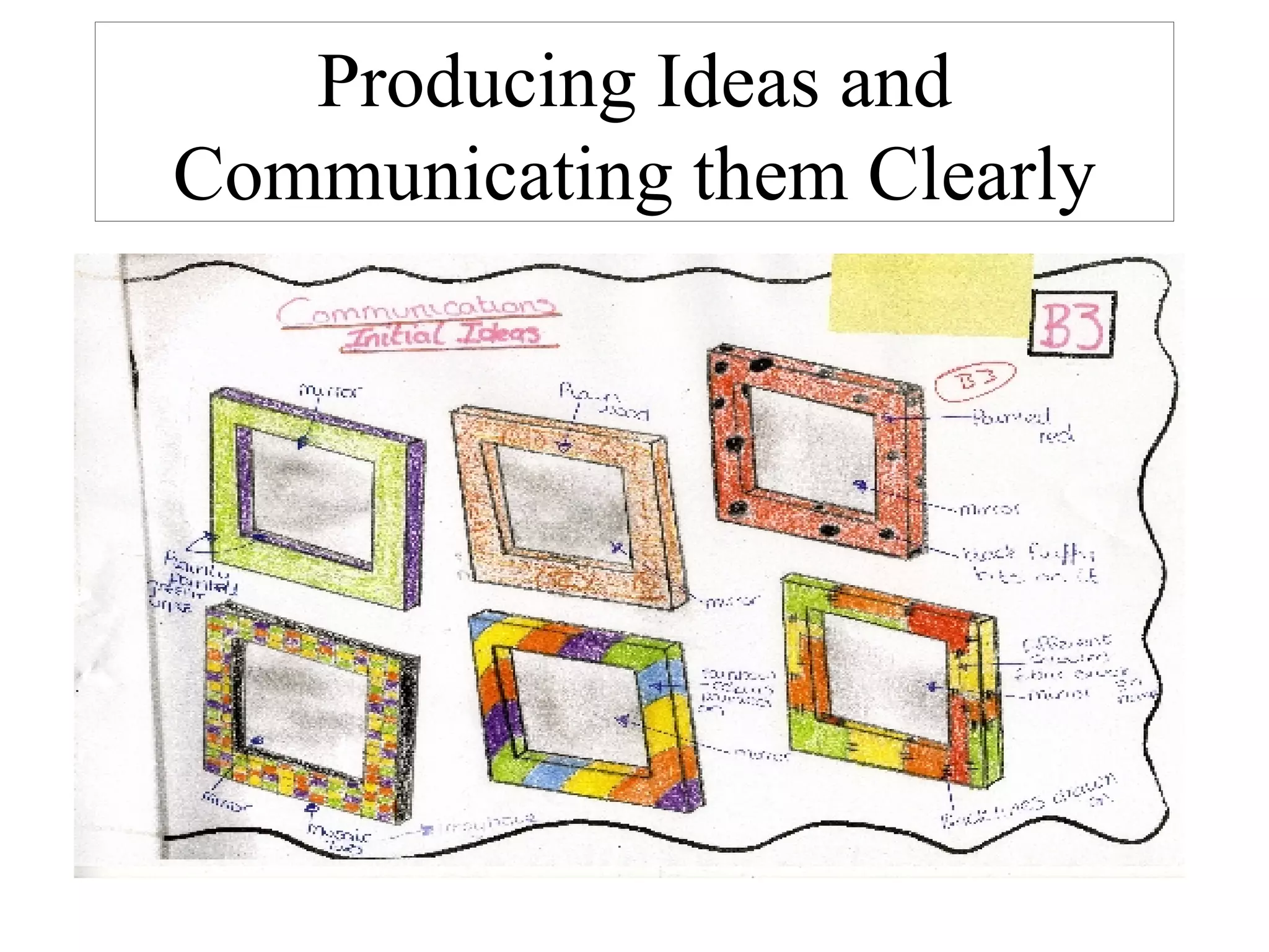 Presentation Course Structure PRODUCT DESIGN GCSE | PPT