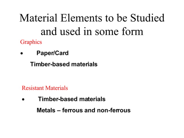 Presentation Course Structure PRODUCT DESIGN GCSE | PPT