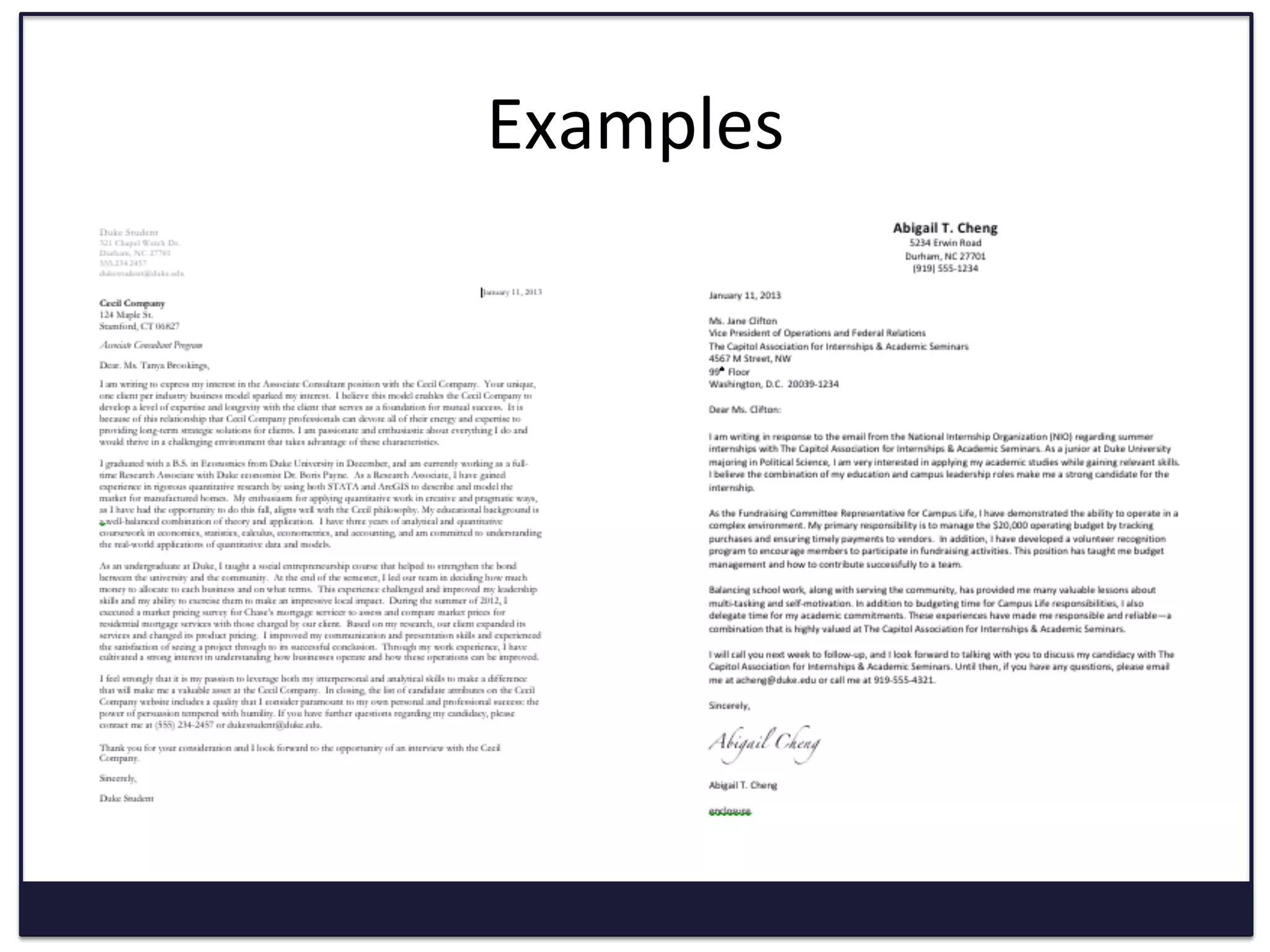 Cover Letter Writing- Undergraduate Students | PDF | Resume Writing and ...