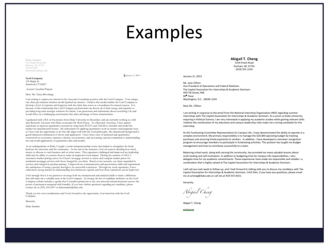 Cover Letter Writing- Undergraduate Students | PDF | Resume Writing and ...