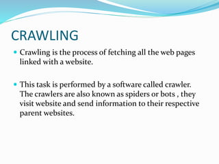 Crawling and Indexing | PPTX