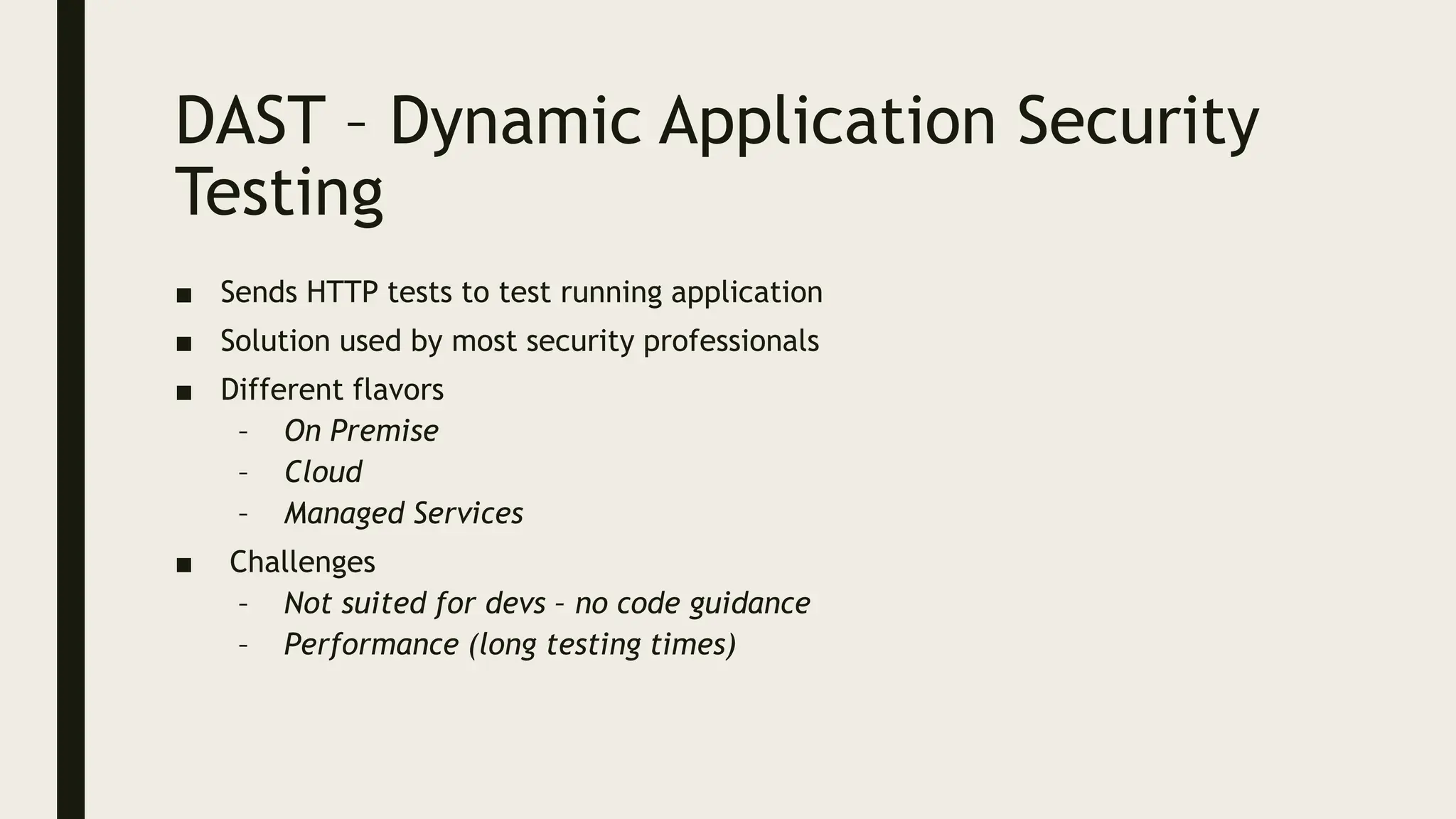 The *AST Landscape - Overview of Security Testing Across the Pipeline | PPT