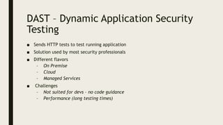 The *AST Landscape - Overview of Security Testing Across the Pipeline | PPT