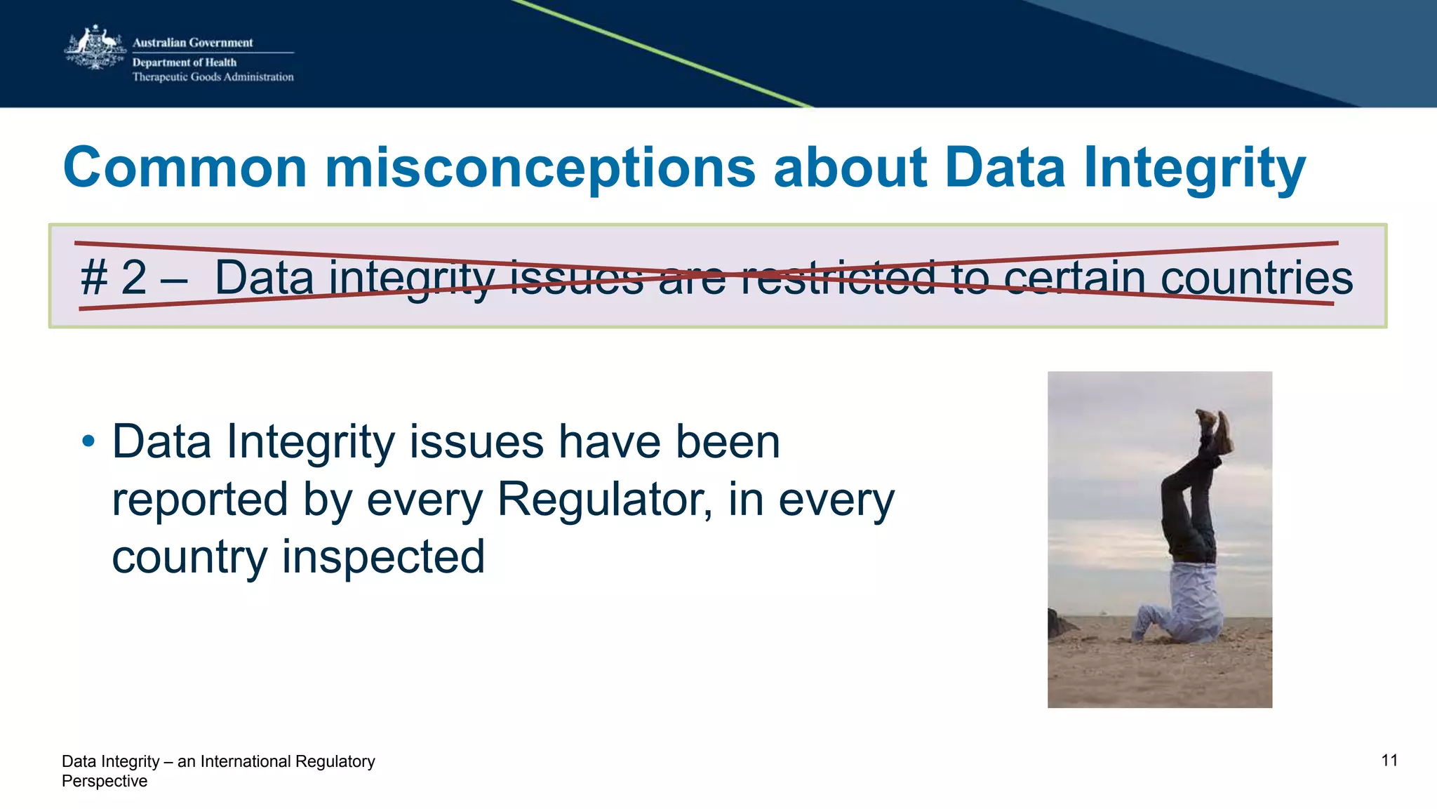 Presentation: Data Integrity – an international regulatory perspective | PPTX