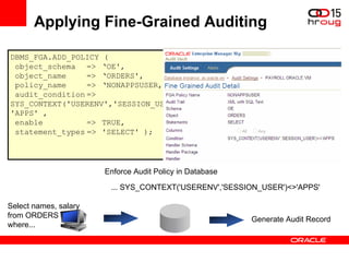 Presentation database security audit vault & database firewall | PDF | Databases | Computer ...