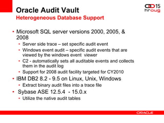 Presentation database security audit vault & database firewall | PDF | Databases | Computer ...