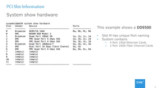 EMC Dteata domain advanced command troubleshoot | PPTX