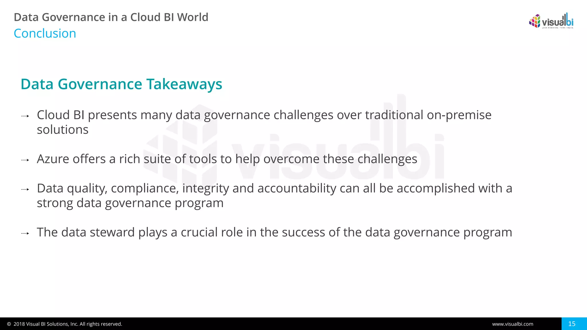 Data governance in a Cloud BI world | PPT