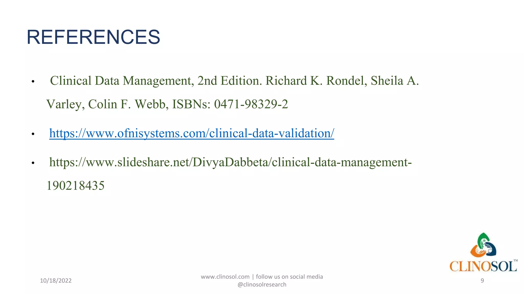 Data Validation in CDM | PPTX