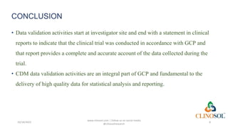 Data Validation in CDM | PPTX