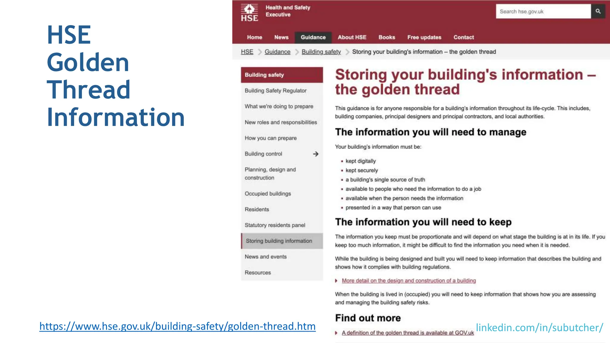 Decoding data standardisation and the golden thread | PPTX