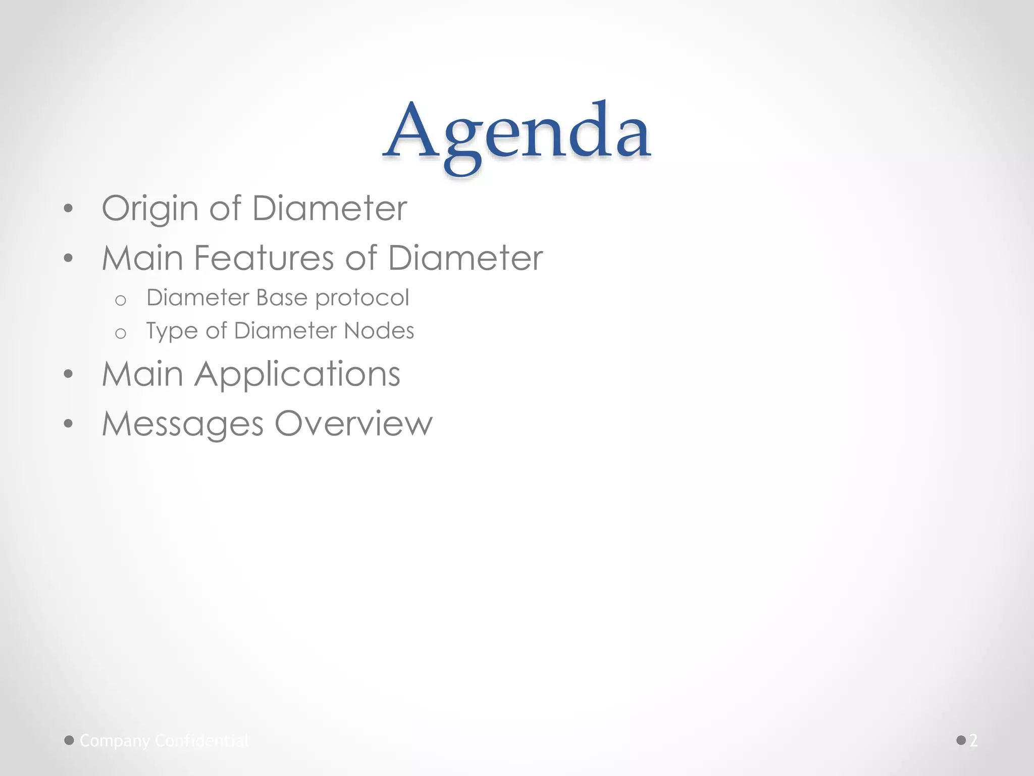 Diameter Presentation | PPTX