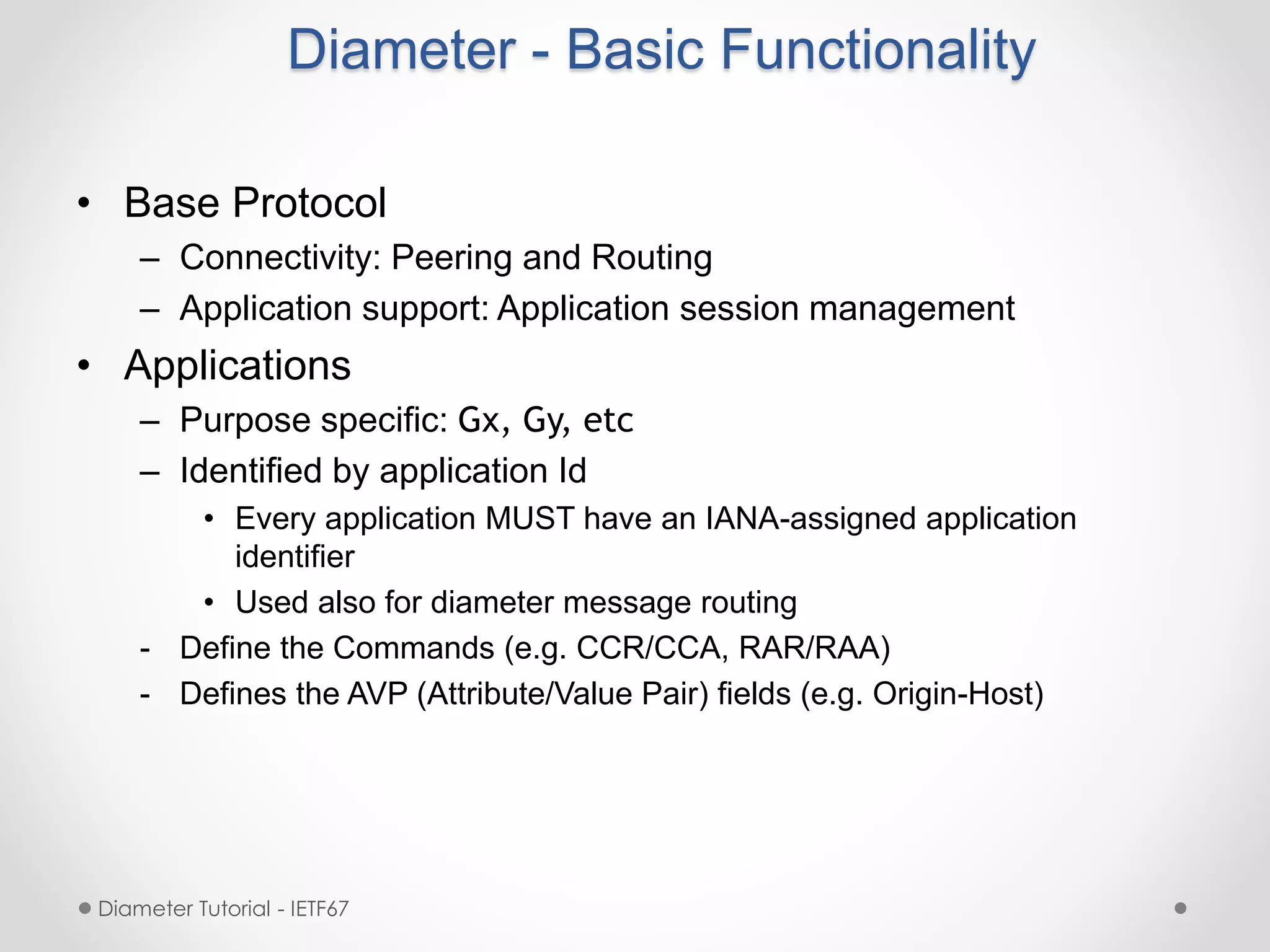 Diameter Presentation | PPTX