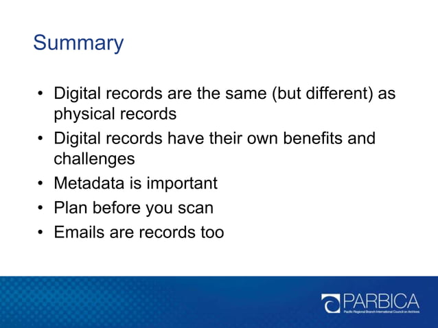 Presentation-Digital-Recordkeeping_tcm50-79467.ppt