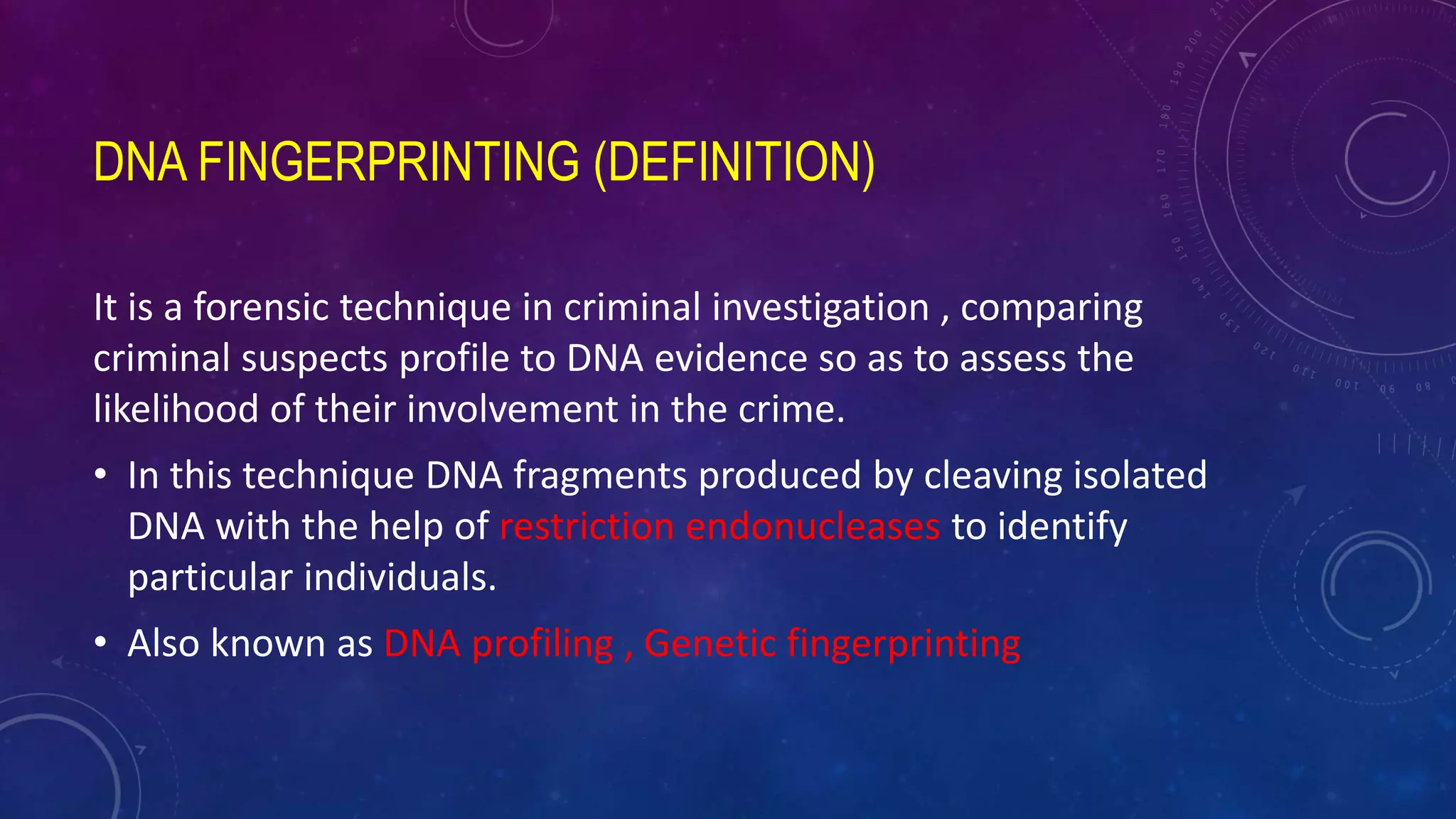 Presentation dna fingerprinting | PPTX