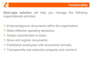 DocLogix for finance | PPTX
