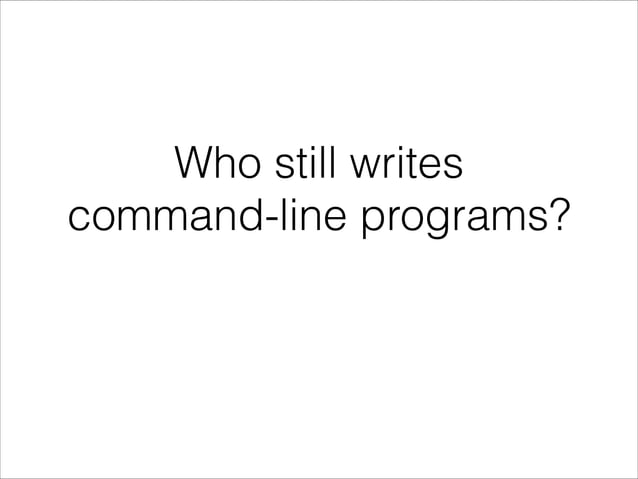 Command line arguments that make you smile | PDF | Programming Languages | Computing