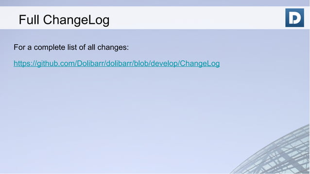 Presentation Dolibarr ERP CRM - what's new in 7.0 - devcamp Nancy 2018 | ODP | Computing ...