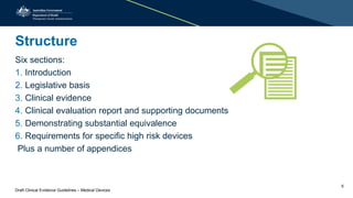 Presentation: Draft Clinical Evidence Guidelines – Medical Devices | PPT