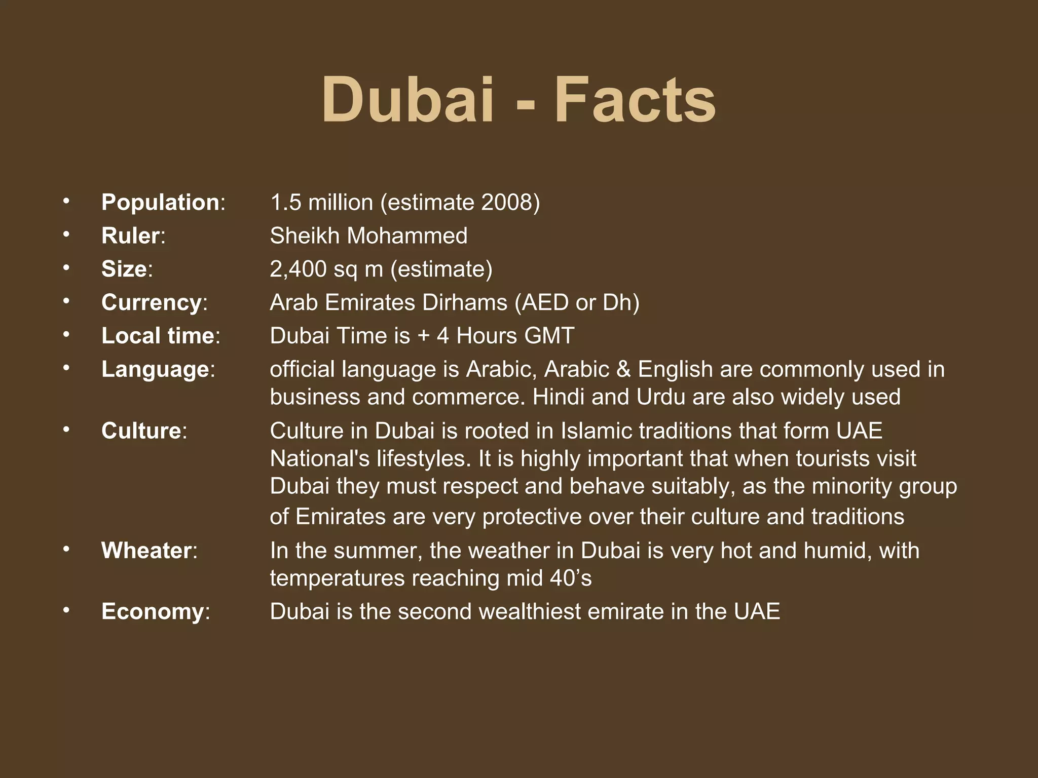 Presentation Dubai | PPT