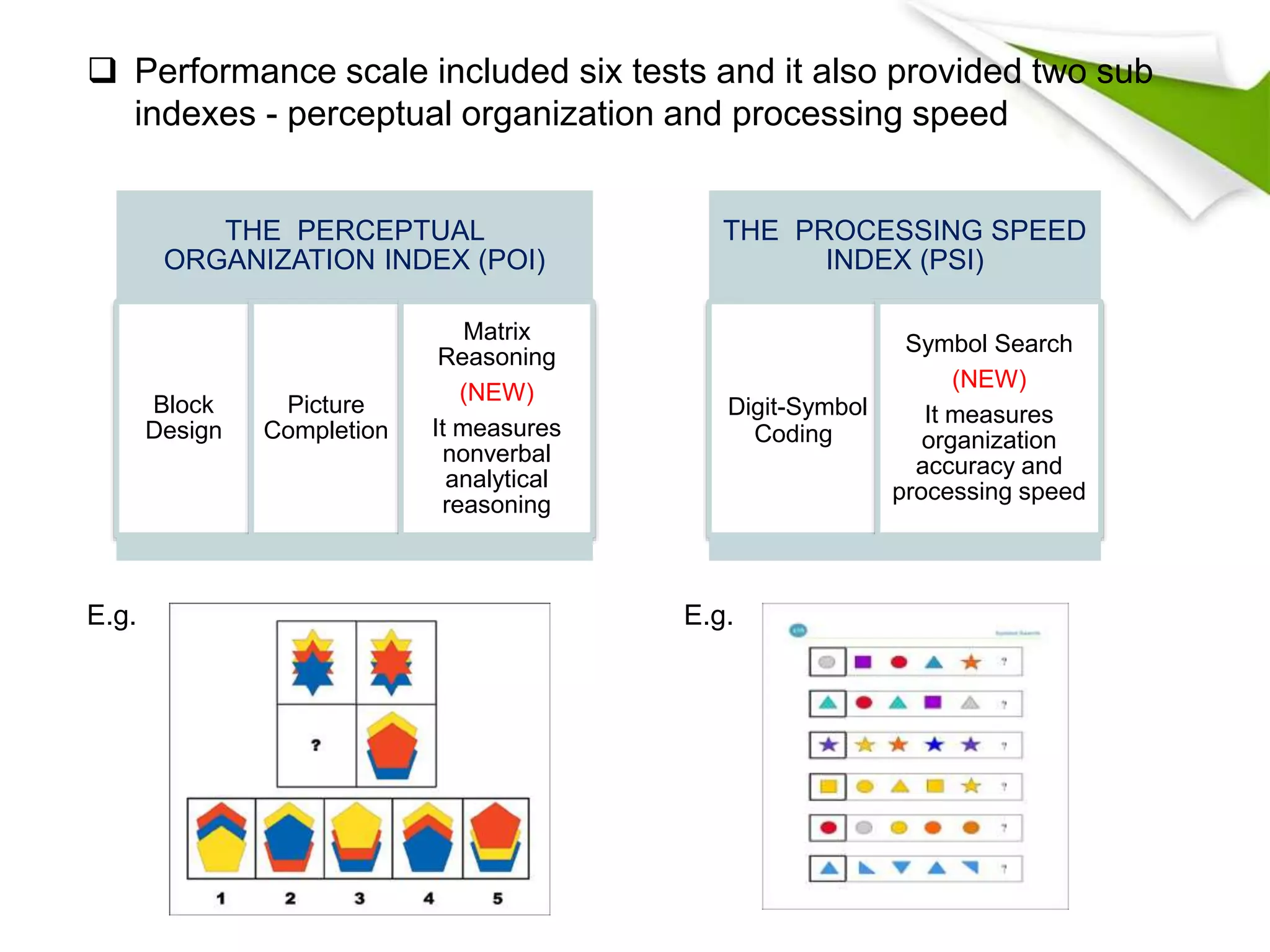 The Wechsler Adult Intelligence Scale (WAIS) | PPT