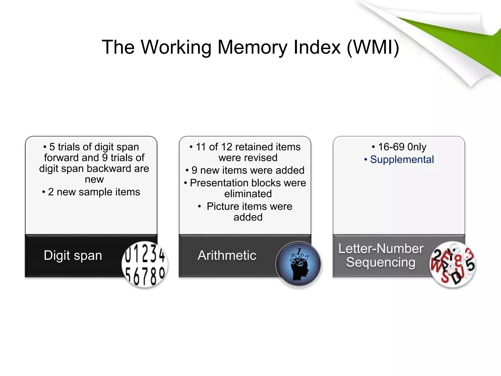 The Wechsler Adult Intelligence Scale (WAIS) | PPT