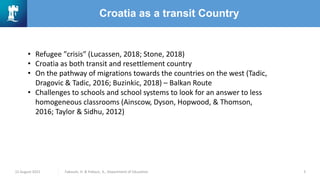 Refugee education in Croatia and England: Country of transit vs ...