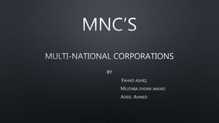 MNC,s | PPTX