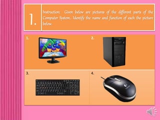 Parts Of A Computer System | PPTX