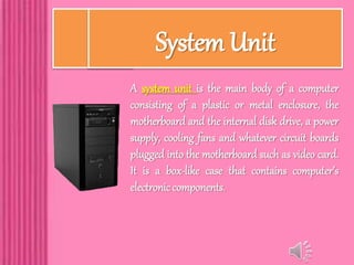 Parts Of A Computer System | PPTX