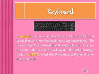 Parts Of A Computer System | PPTX