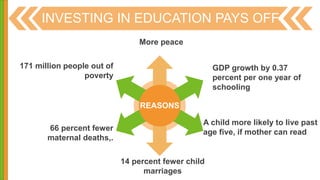 Presentation education as investment | PPTX