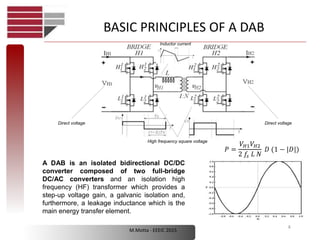 A laboratory model of a dual active bridge dc-dc converter for a smart ...