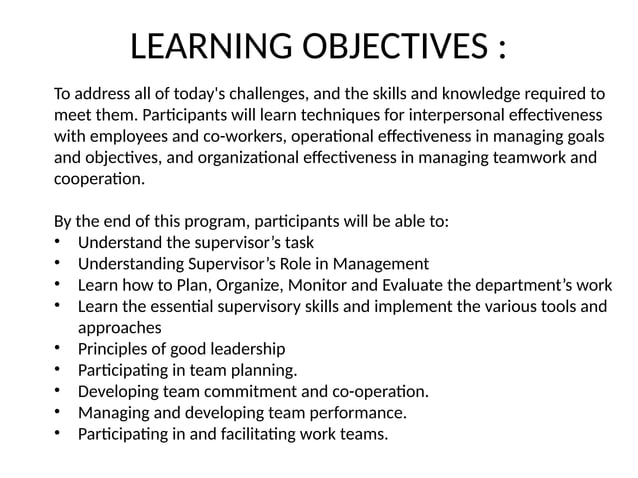 Presentation - effective supervisory skills - fmm.ppt