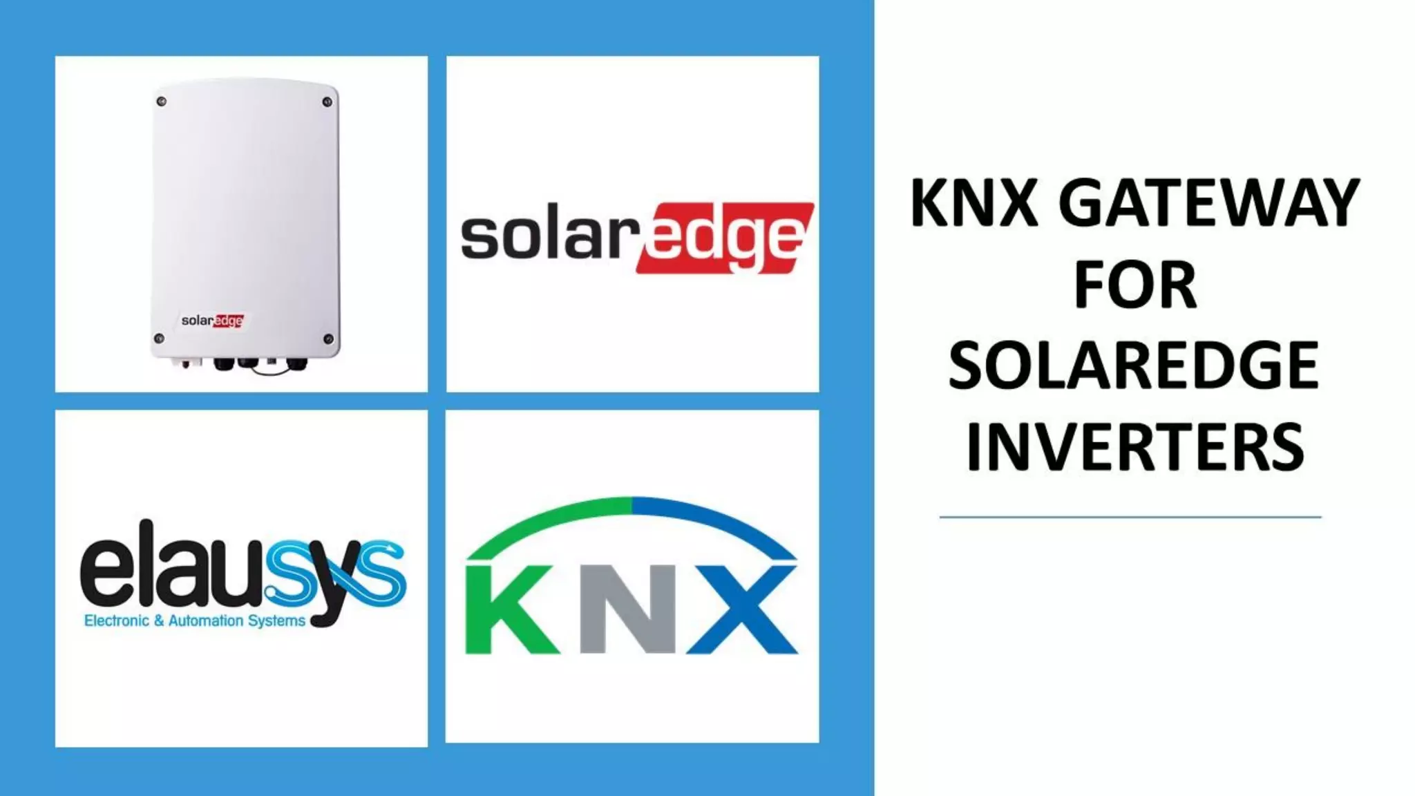 ELAUSYS KNX gateway for SolarEdge inverters | PPT