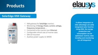 ELAUSYS KNX gateway for SolarEdge inverters | PPT