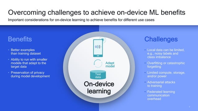 Enabling on-device learning at scale