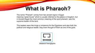 Presentation english pharaohs | PPTX