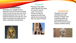 Presentation english pharaohs | PPTX