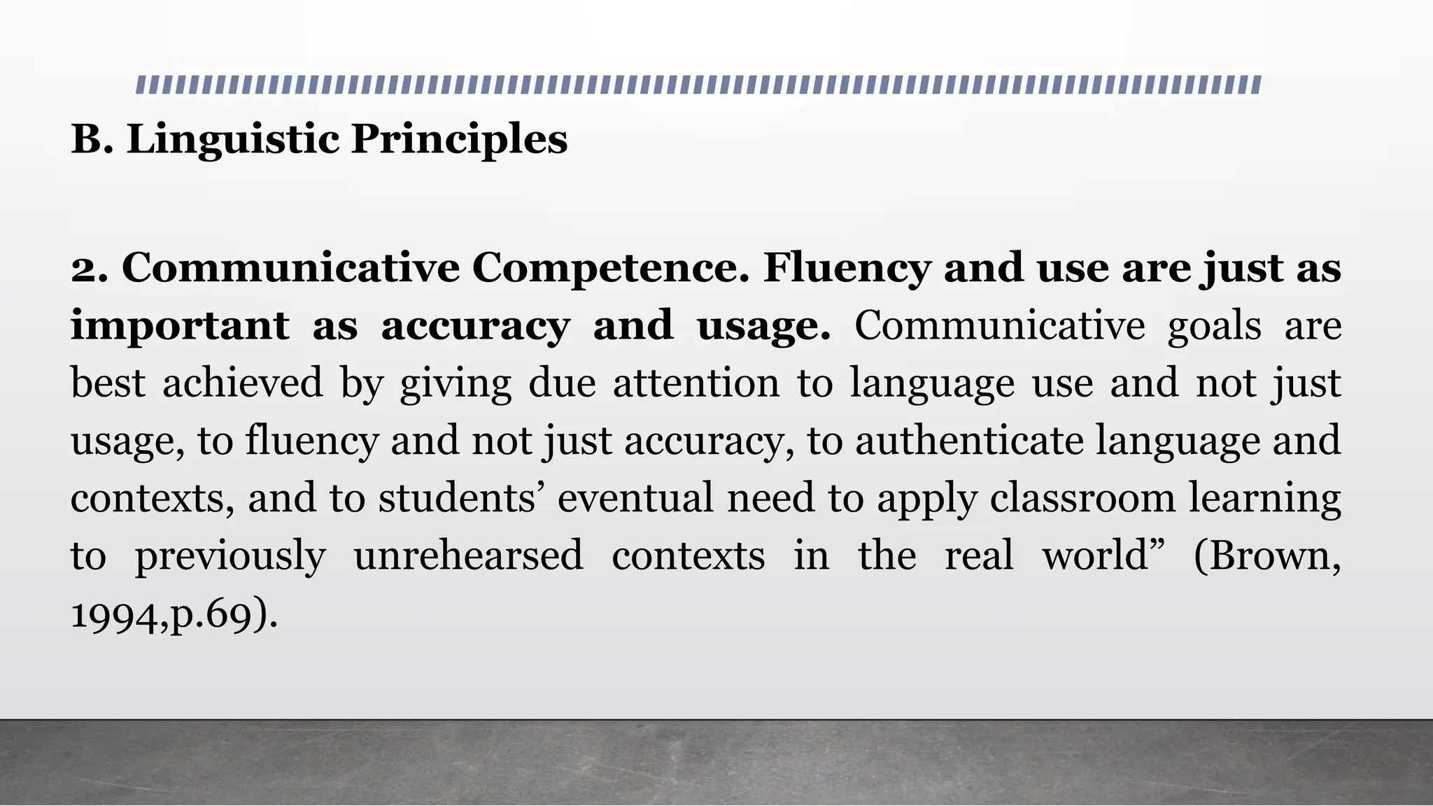 ENGLISH 101 B- the principle of language | PPTX
