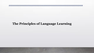 ENGLISH 101 B- the principle of language | PPTX | Educational ...