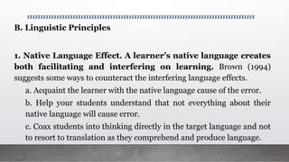 ENGLISH 101 B- the principle of language | PPTX | Educational ...