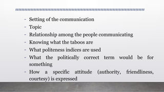 ENGLISH 101 B- the principle of language | PPT