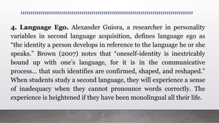 ENGLISH 101 B- the principle of language | PPT