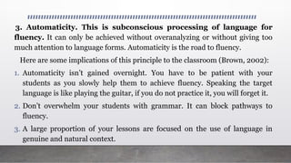 ENGLISH 101 B- the principle of language | PPTX | Educational ...