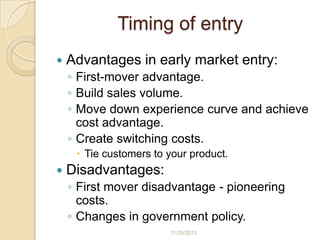 Presentation on international business entry strategies and strategic ...