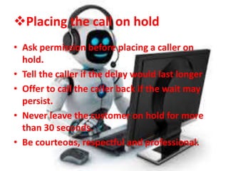 Presentation for a call centre | PPTX